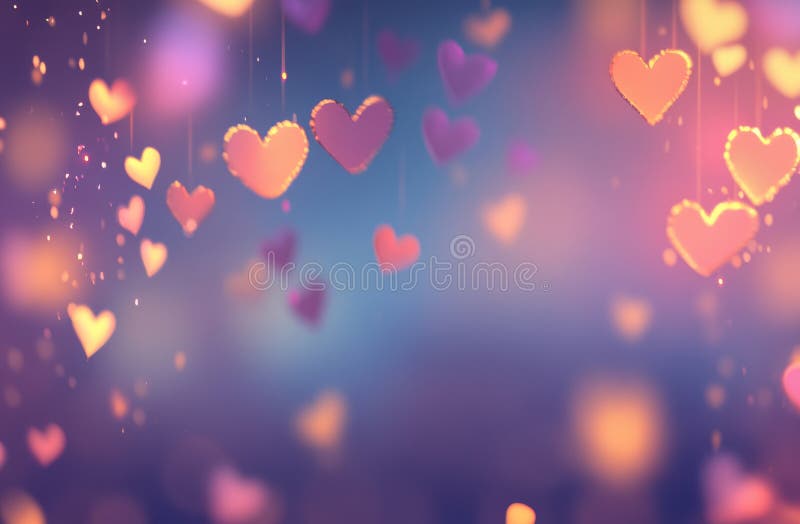 Hearts-themed Valentine Background, Valentine Background Adorned with ...