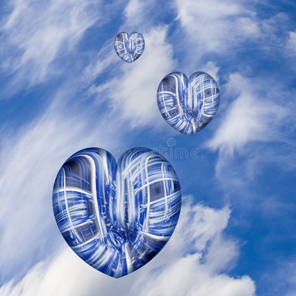 Hearts to the Wind stock illustration. Illustration of spiritual - 4098342