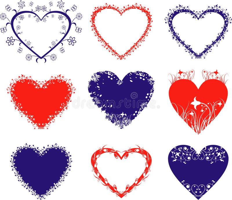 Hearts, vector stock vector. Illustration of packing, clip - 447848