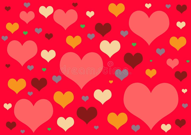 Hearts stock illustration. Illustration of idea, wallpaper - 92758496