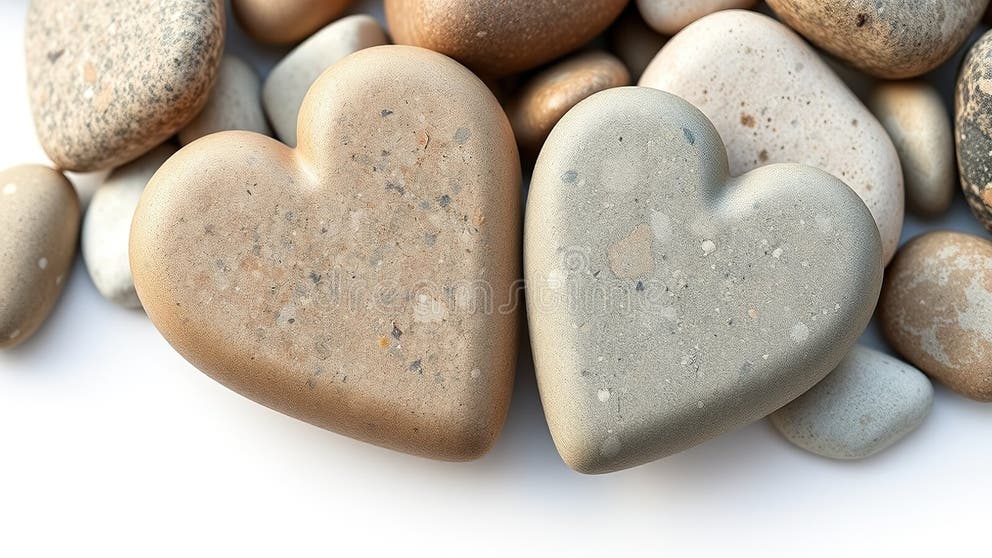 HeartShaped Pebbles a Stunning Visual Representation of Connection and ...