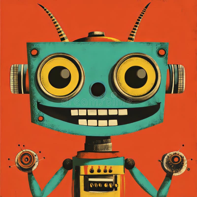 A Heartwarming Cartoon Square among Geometric Shapes Stock Image ...