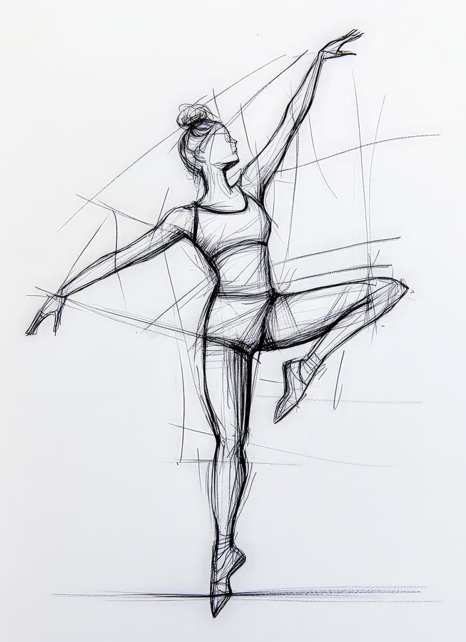 Heartwarming Dancer Sketchnote Illustration Stock Illustration ...