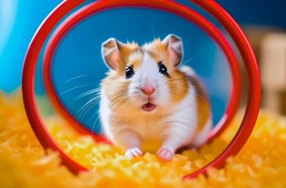 Heartwarming Encounter: a Cute Hamster in a Store. Generated by AI ...