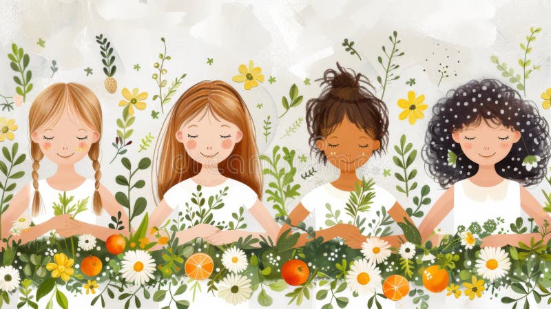 A Heartwarming Illustration Stock Image - Image of plant, daisy: 315974797