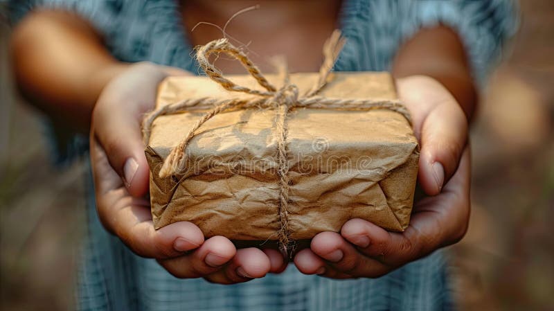 Generosity in Action: Hands Giving a Thoughtful Gift To Spread Joy and ...