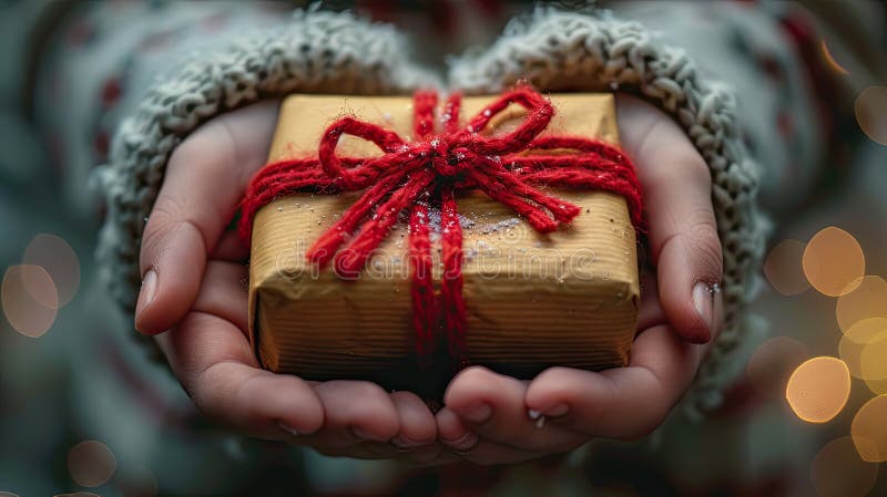 Generosity in Action: Hands Giving a Thoughtful Gift To Spread Joy and ...
