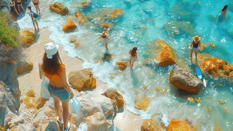 A Heartwarming Image of a Community Coming Together for a Beach Cleanup ...