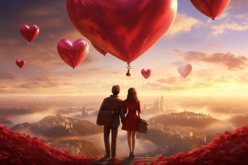 Heartwarming Images of Couples Enjoying Stock Illustration ...