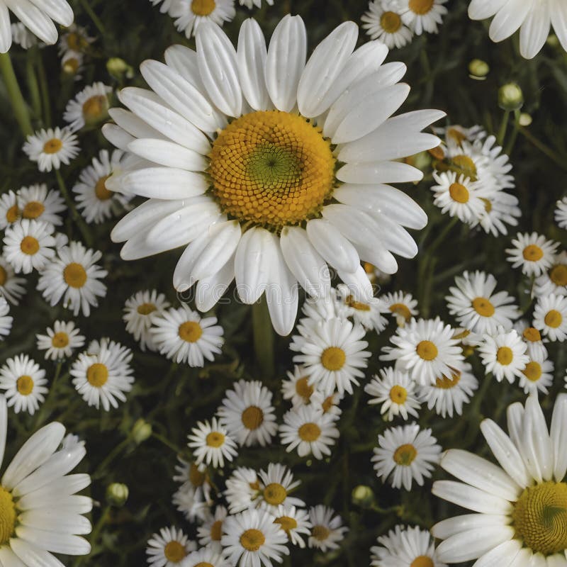 Vintage Daisy Pattern Radiates Comforting Warmth. Seamless Pattern ...