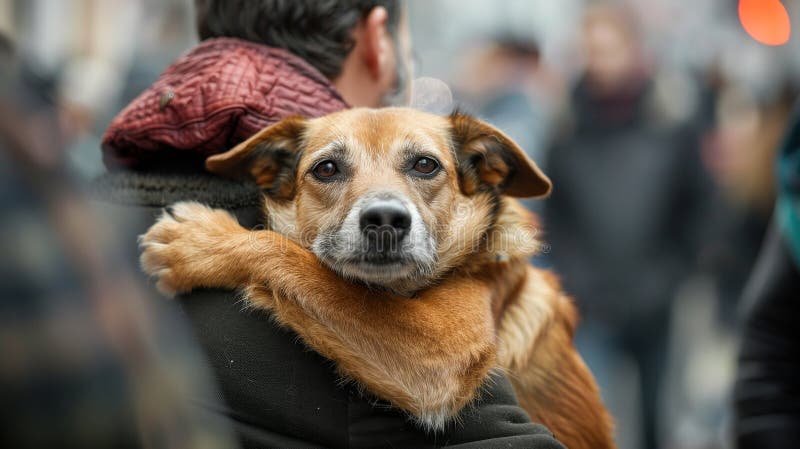 Heartwarming Moment Dog Embraced by Owner, Sharing Joy Amidst a ...