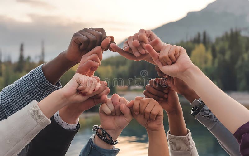 Heartwarming Wallpaper with Hands Forming a Support Network Symbol ...