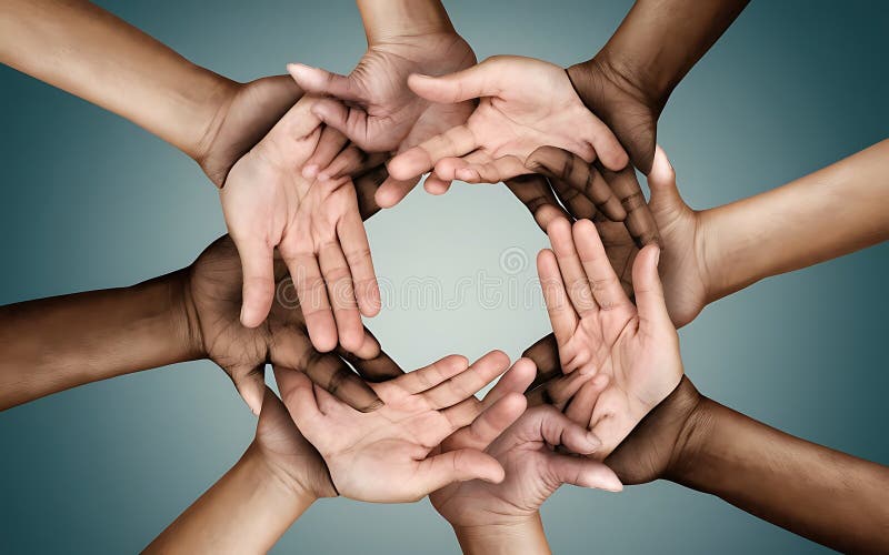 Heartwarming Wallpaper with Hands Forming a Support Network Symbol ...