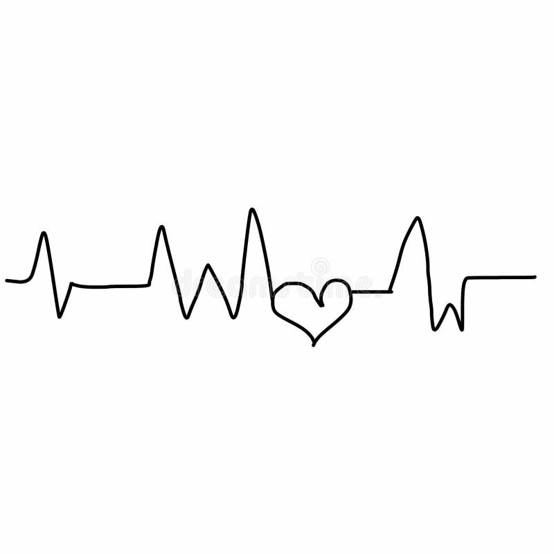 Heartwave stock illustration. Illustration of heart - 283276623