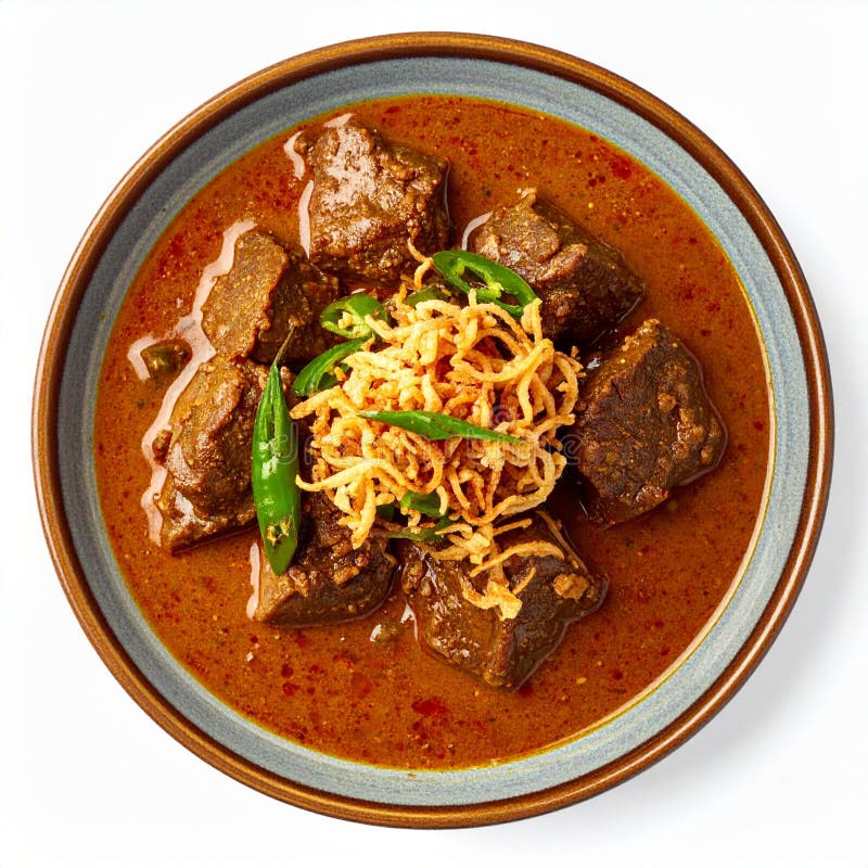 Hearty Beef Curry with Deep Spice Infusion Stock Illustration ...