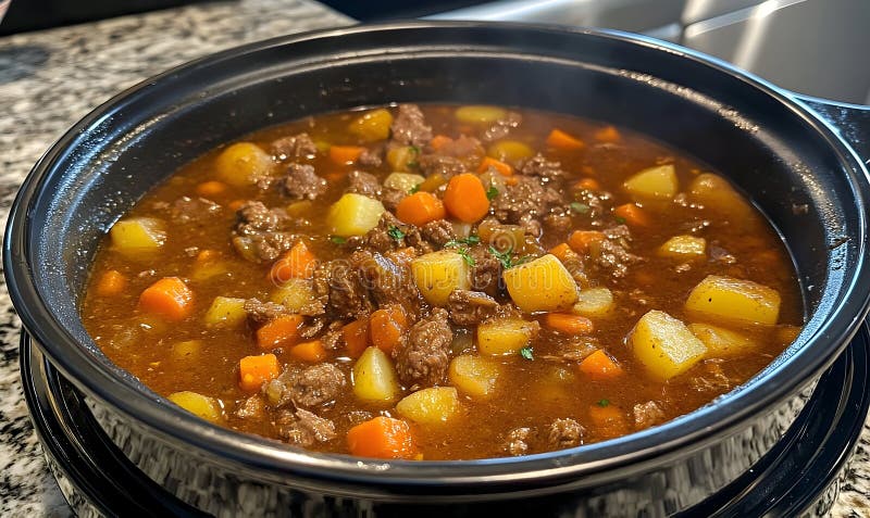 Beef Stew Recipe stock illustration. Illustration of beef - 369390549