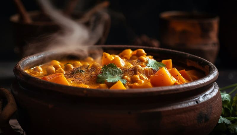 Hearty Beef Stew Cooked in a Clay Pot Generated by AI Stock Image ...