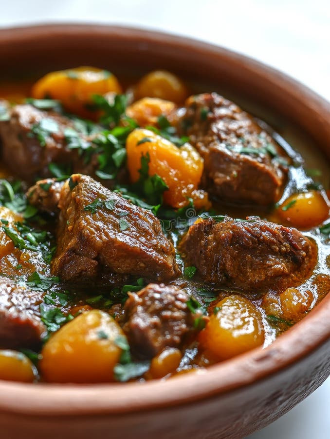 Hearty Beef Stew with Vegetables in a Clay Pot Stock Image - Image of ...