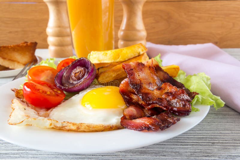 Hearty breakfast stock photo. Image of wooden, brunch - 145292804