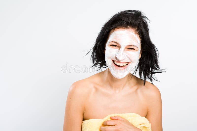 Hearty laughing stock image. Image of woman, care, clean - 3881077
