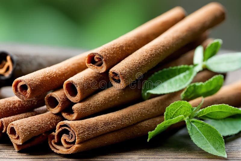 A Hearty Pile of Cinnamon Bark Spice Stock Illustration - Illustration ...