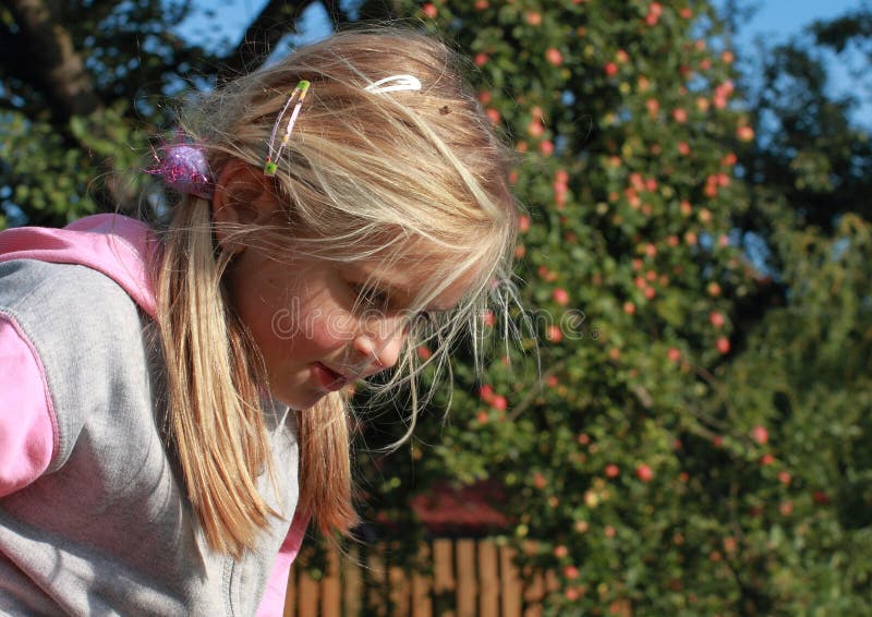 Heary girl stock image. Image of plait, braid, cute, smiling - 21656183