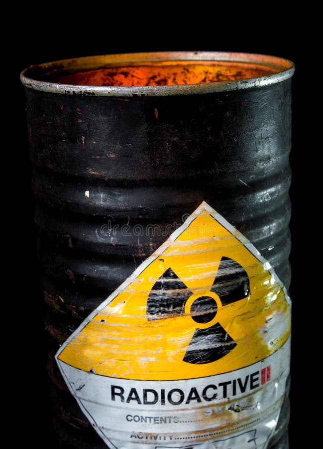 Heat in Cylinder Container of Radioactive Material Stock Photo - Image ...