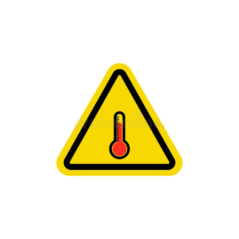 Heat danger icon vector stock vector. Illustration of sign - 311223859
