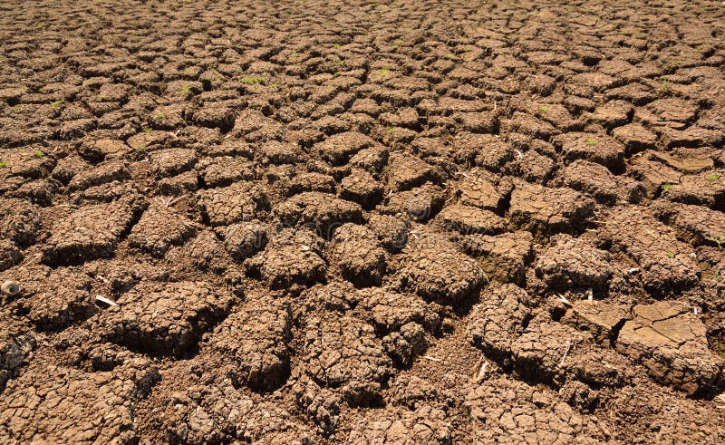 Heat , Drought Parched Ground . Stock Image - Image of drought, grounds ...