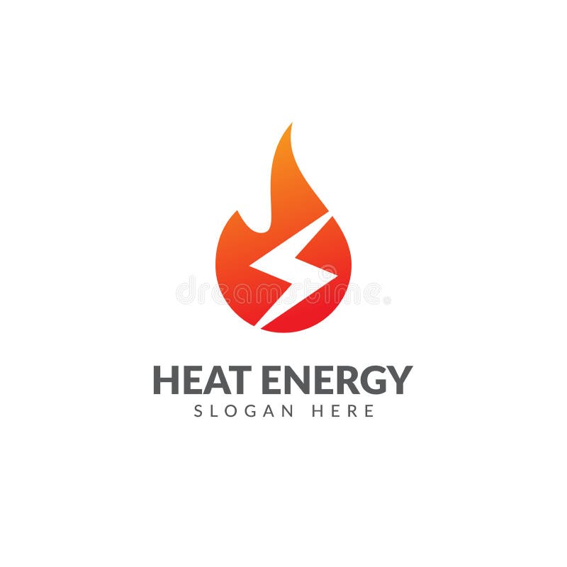 Heat energy logo design stock vector. Illustration of element - 196416131