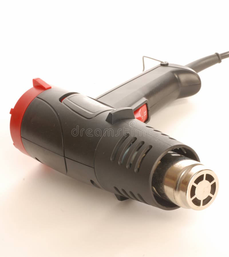 Heat gun stock image. Image of renovation, isolated, industrial - 6861575