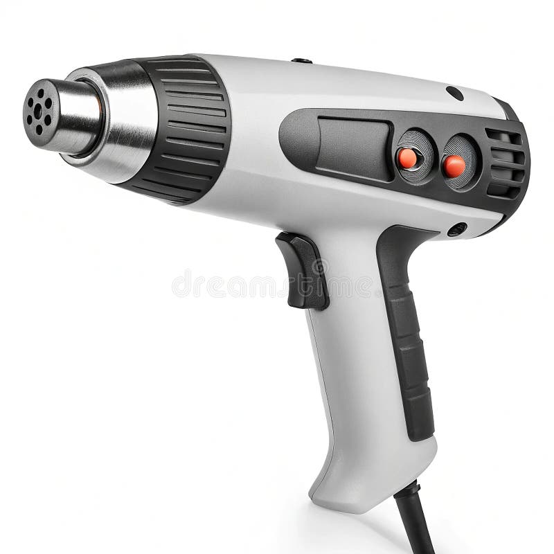 Heat Gun with Adjustable Temperature Settings Stock Illustration ...