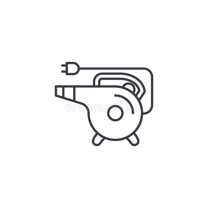 Heat Gun Linear Icon Concept. Heat Gun Line Vector Sign, Symbol ...