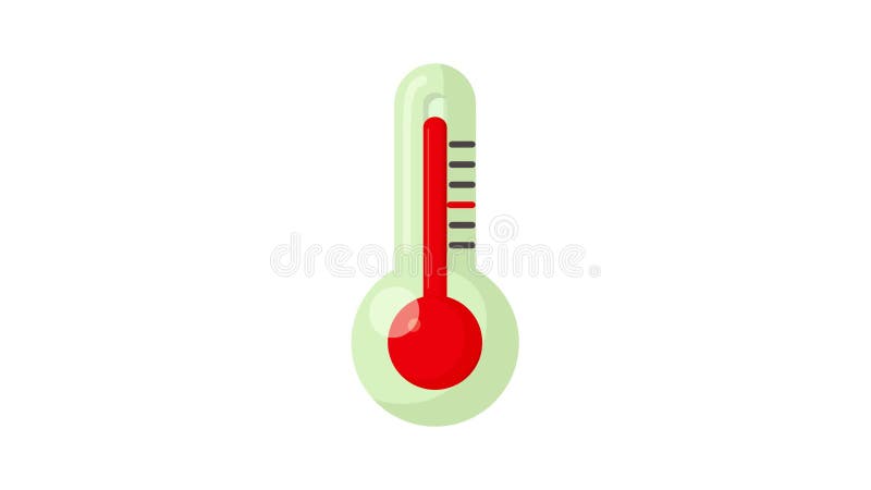 Heat icon animation stock video. Video of measuring - 239553527