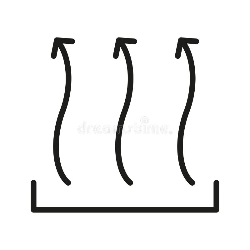 Heat icon three arrow up stock vector. Illustration of arrow - 203877051