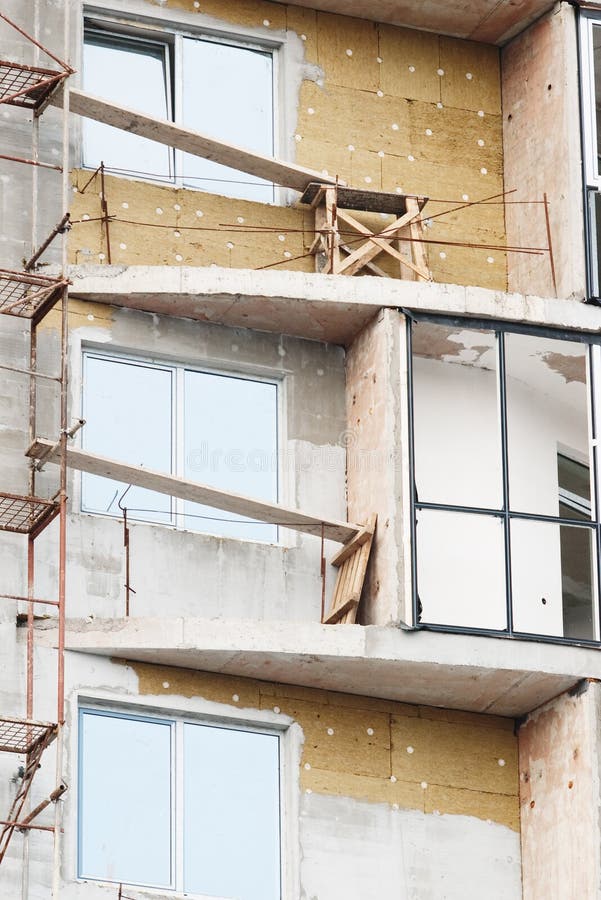 Heat Insulation of Building Stock Image - Image of residential, floors ...