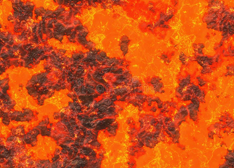 Heat Red Lava Texture Of Eruption Volcano Stock Illustration ...