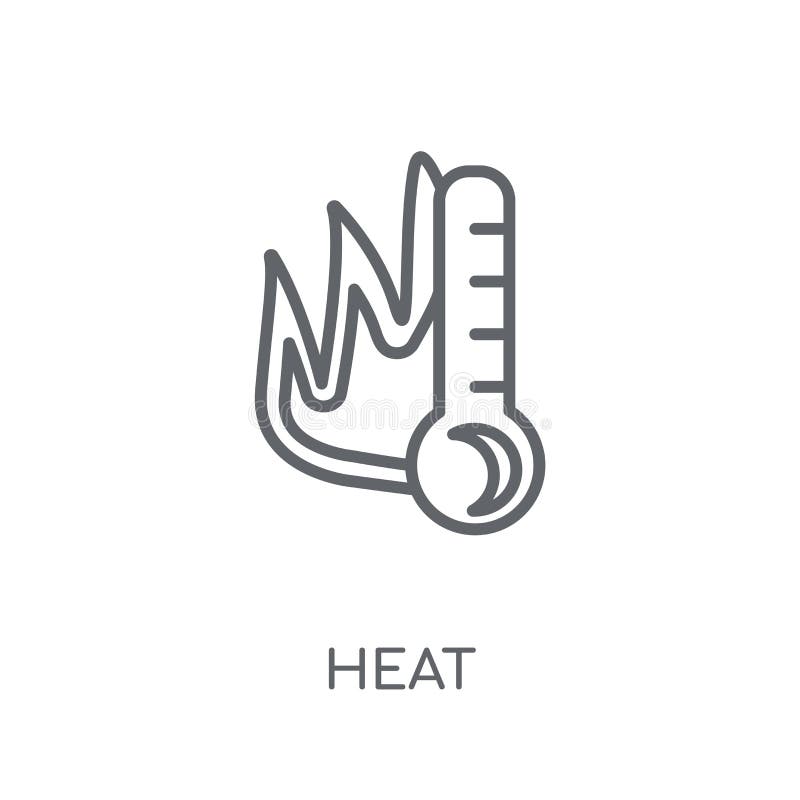 Heat Map Linear Icon. Modern Outline Heat Map Logo Concept on Wh Stock ...