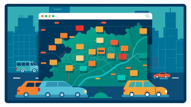 A Heat Map on a Transportation Authoritys Website Showcasing the ...