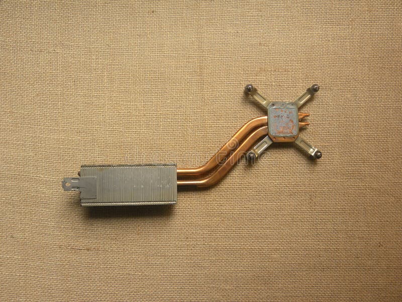 Heat pipe and radiator stock image. Image of chipset - 186428557