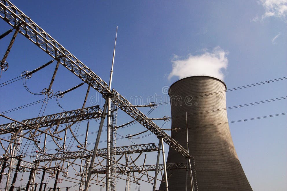 Heat power plant stock image. Image of skies, tower, electrical - 13375051