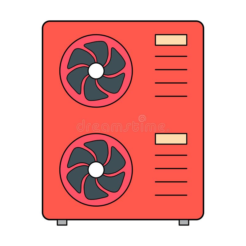 Heat Pump Air Source Icon, Cooling Electric System Machine, Cool Web ...