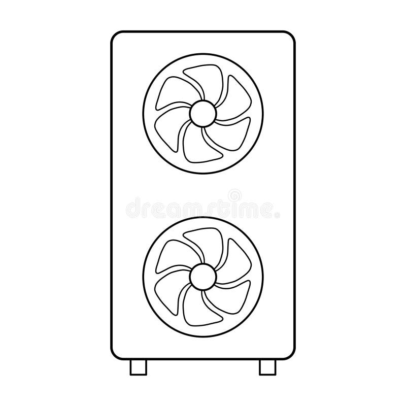 Heat Pump Air Source Icon, Cooling Electric System Machine, Cool Web ...