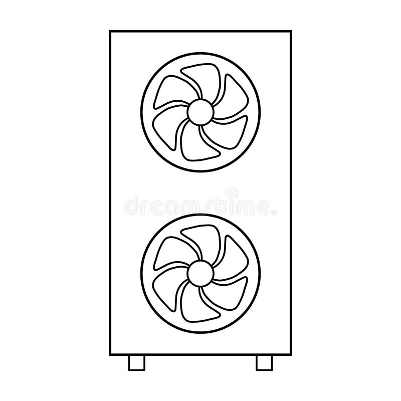 Heat Pump Air Source Icon, Cooling Electric System Machine, Cool Web ...