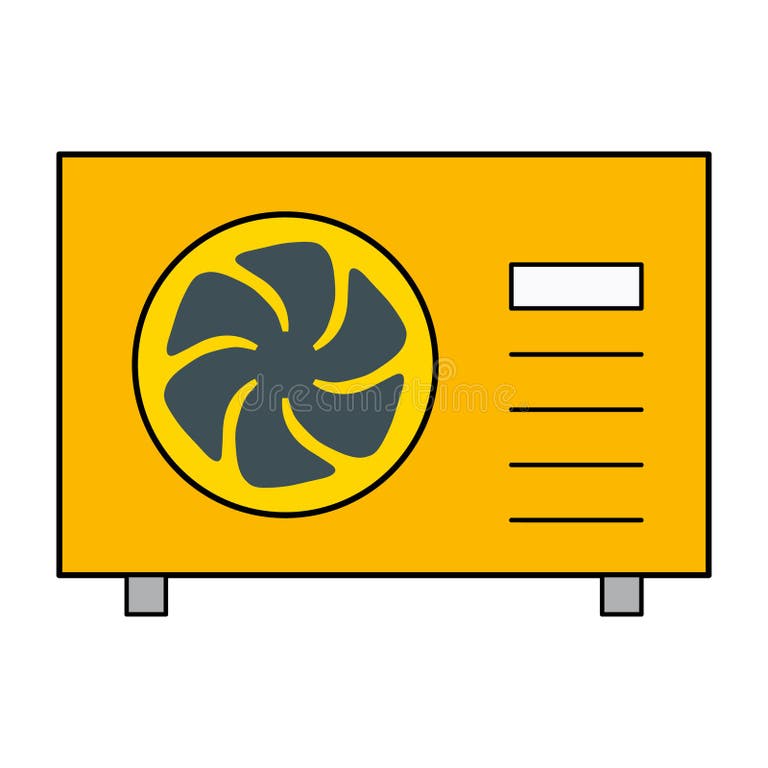 Heat Pump Air Source Icon, Cooling Electric System Machine, Cool Web ...