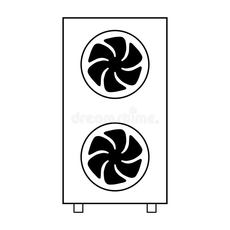 Heat Pump Air Source Icon, Cooling Electric System Machine, Cool Web ...