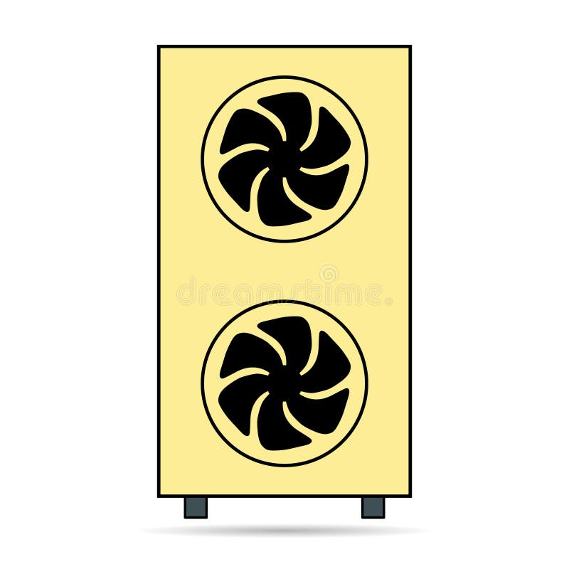 Heat Pump Air Source Shadow Icon, Cooling Electric System Machine, Cool ...