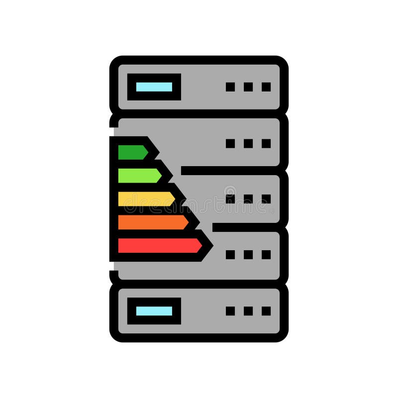Heat Pump Energy Efficient Color Icon Vector Illustration Stock ...