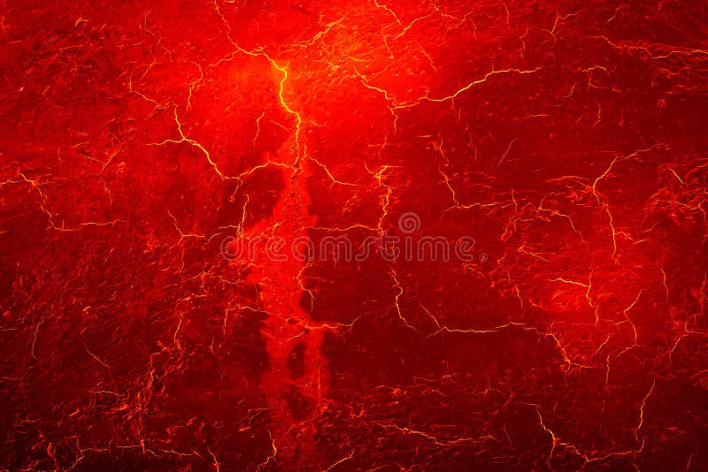 Heat Red Cracked Ground Texture. Stock Photo - Image of grained, fire ...