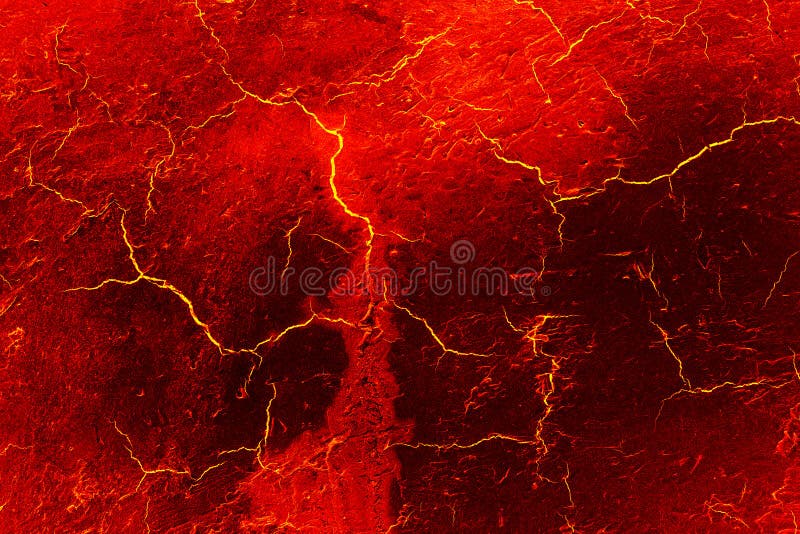Heat Red Cracked Ground Texture. Stock Photo - Image of hardened, fire ...
